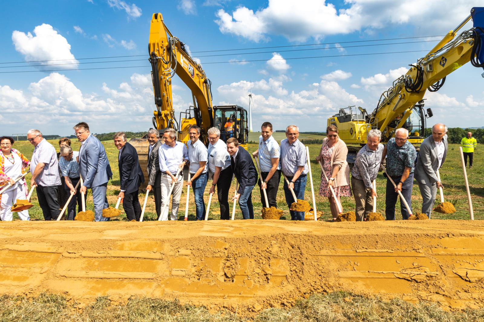 Premier coup de pelle du contournement de Hosingen | Félix Giorgetti